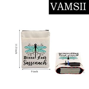 VAMSII Lowers Fans Book Sleeve Dinna Fash Sassenach Lanyard Flowers Lover Gifts Book Sleeve for Book Lovers(Dinna Fash)