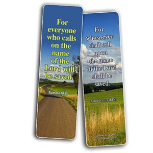 Jesus is The Way KJV Bookmarks Cards (12-Pack) - Collection of Bible Verses for Daily Motivation