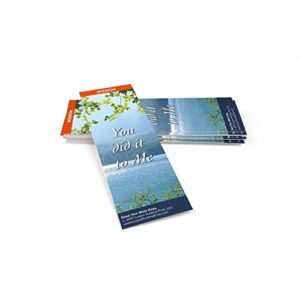 christian bookmark with bible verse, pack of 25, mission themed, you did it to me, matthew 25:40