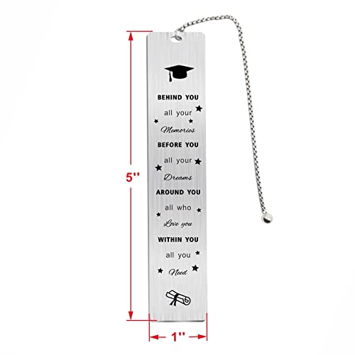 Jzxwan Graduation Gifts Bookmark for Her Him 2023, College High School Graduation Present for Girl Boy Graduate, Cute Nurse Student Graduation Gift from Teacher