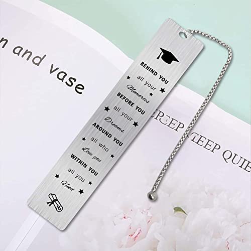 Jzxwan Graduation Gifts Bookmark for Her Him 2023, College High School Graduation Present for Girl Boy Graduate, Cute Nurse Student Graduation Gift from Teacher