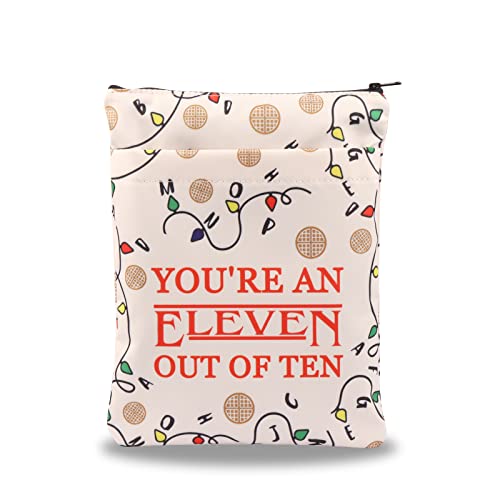 ST Movie Merchandise Book Sleeve 11 Number Book Cover Eleven Fans Book Sack You are Eleven Out of Ten Book Zipper Pouch ST Lovers Book Protector Gift (11BS)