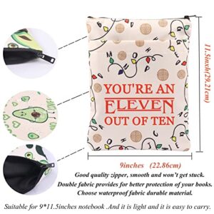 ST Movie Merchandise Book Sleeve 11 Number Book Cover Eleven Fans Book Sack You are Eleven Out of Ten Book Zipper Pouch ST Lovers Book Protector Gift (11BS)