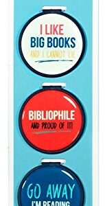 Just Clip it! Quote Bookmarks - (Set of 3 clip over the page markers) - Can't you see I'M READING, BOOKS are Sexy, I LIKE BIG BOOKS & I Cannot lie. Funny Bookmark Set of all ages.