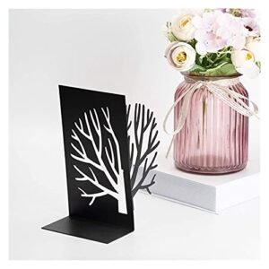 JKXWX Bookend Book Ends Bookends for Heavy Books Bookend Book Shelf Holder Home Decorative Book Stopper Black 1 Pair Book End