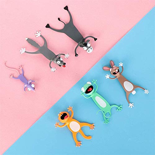 Wacky Bookmark Palz-3d Stereo Kawaii Cartoon Lovely Animal Bookmark Wacky Bookmark Palz Original Cute Book Marks (Rabbit)