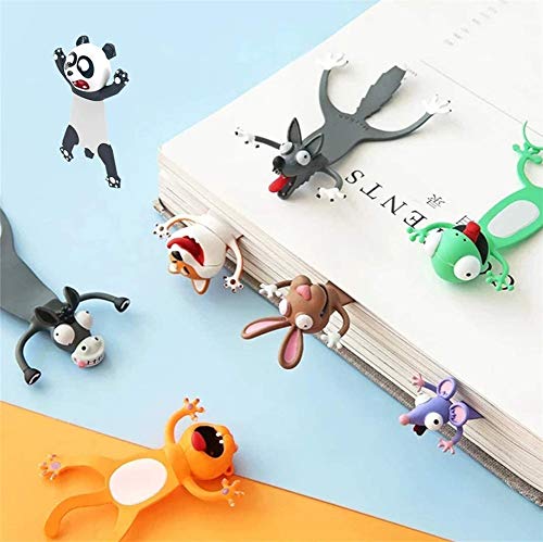 Wacky Bookmark Palz-3d Stereo Kawaii Cartoon Lovely Animal Bookmark Wacky Bookmark Palz Original Cute Book Marks (Rabbit)