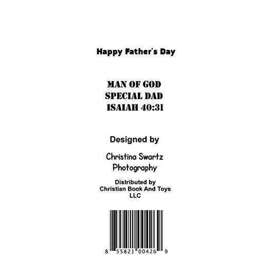 Happy Father's Day Man of God Special Dad Gift for Fathers They That Wait Upon The Lord Bookmarks Church Gifts for Men Bulk ( 50 Count)