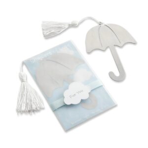 Kate Aspen Showers of Love Openwork Umbrella Bookmark with White-Silk Tassel (Discontinued by Manufacturer)