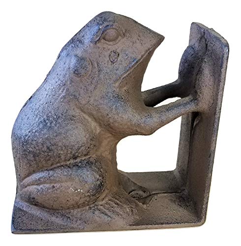 Frog Cast Iron Bookends Cute Heavy Almost 10 lbs