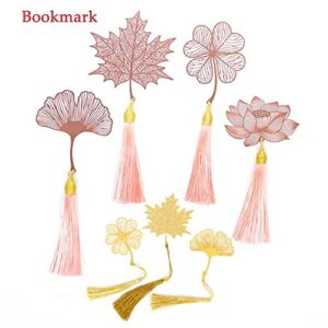 maxgoods Chinese Style New Tassel Rose Gold Stationery Apricot Leaf(5)