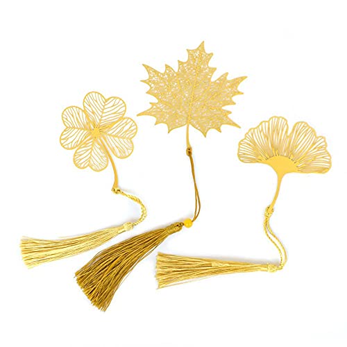 maxgoods Chinese Style New Tassel Rose Gold Stationery Apricot Leaf(5)