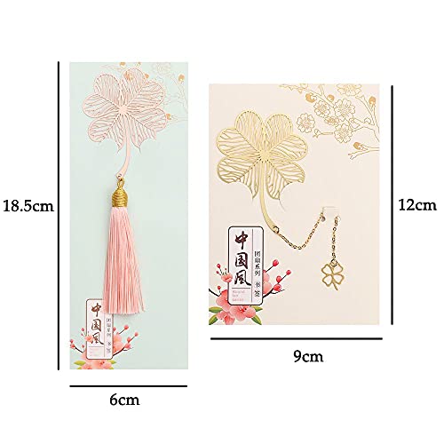 maxgoods Chinese Style New Tassel Rose Gold Stationery Apricot Leaf(5)