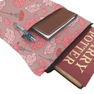 Carnation Book Sleeve - Book Cover for Hardcover and Paperback - Book Lover Gift - Notebooks and Pens Not Included