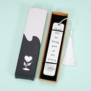 Thank You Gifts Appreciation Bookmark for Women Men Valentines Gifts Teachers Day Birthday Thanksgiving Gifts for Teacher Tutor Mentor Book Lover from Student Going Away Retirement Leaving Gifts