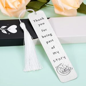 Thank You Gifts Appreciation Bookmark for Women Men Valentines Gifts Teachers Day Birthday Thanksgiving Gifts for Teacher Tutor Mentor Book Lover from Student Going Away Retirement Leaving Gifts