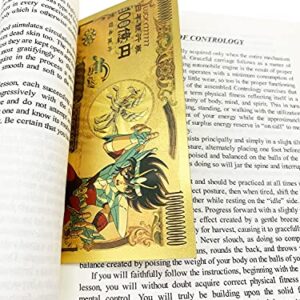 YJacuing Anime Saint Seiya Gold Coated Banknote, Limited Edition Collectible Bill Bookmark (5 PCS Collection)