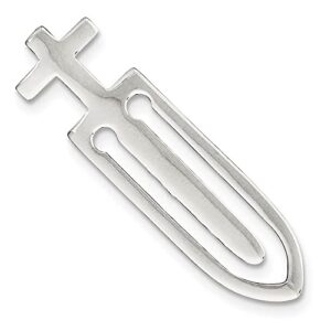 diamond2deal sterling silver cross bookmark