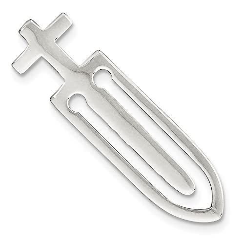 Diamond2Deal Sterling Silver Cross Bookmark