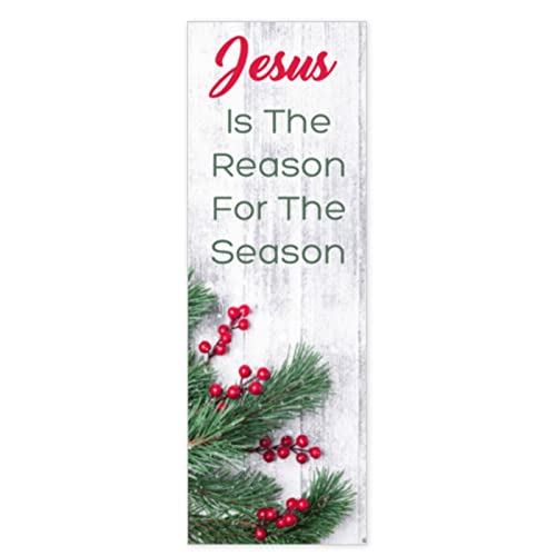 Christmas Jesus is The Reason for The Season Bookmarks 100 Count Bulk Isaiah 9:6 NIV Bible Verse Handouts for Classroom Sunday School Bible Study