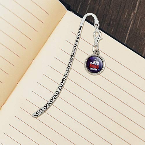 The Big Bang Theory Logo Metal Bookmark Page Marker with Charm