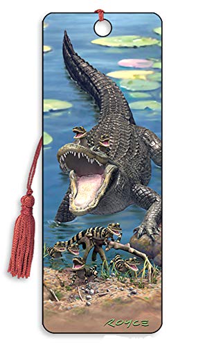 3D Gator (Alligator) Lenticular Royce Bookmark - by Artgame