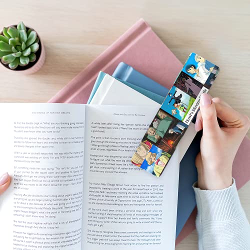 Bookmarks Ruler Metal Howls Bookography Moving Measure Castle Tassels Collage Bookworm for Reading Christmas Ornament Bookmark Markers Bibliophile Gift Book