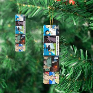 Bookmarks Ruler Metal Howls Bookography Moving Measure Castle Tassels Collage Bookworm for Reading Christmas Ornament Bookmark Markers Bibliophile Gift Book