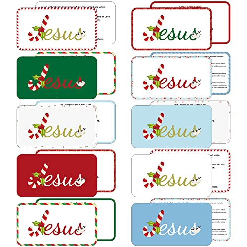 100 Count Christmas Bookmarks The Legend of The Candy Cane Christmas Bookmarks Scripture Candy Bookmarks Jesus Our Shepherd Religious Bookmarks for Kids Christmas Stocking Party Favor