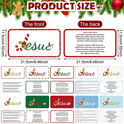 100 Count Christmas Bookmarks The Legend of The Candy Cane Christmas Bookmarks Scripture Candy Bookmarks Jesus Our Shepherd Religious Bookmarks for Kids Christmas Stocking Party Favor