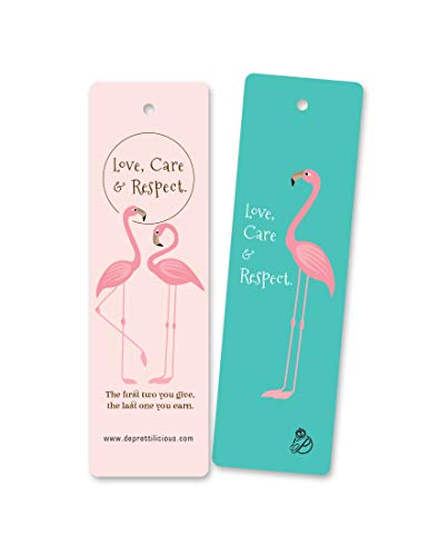 On Sales! Flamingo Bookmarks 60 pcs. Free Beauty E-Book. Encouraging, Inspiration, Unique Design Bookmark. Bookmark Card. Best Thanksgiving, Christmas Gift. Bookmark Bulk