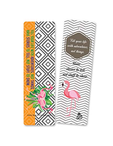 On Sales! Flamingo Bookmarks 60 pcs. Free Beauty E-Book. Encouraging, Inspiration, Unique Design Bookmark. Bookmark Card. Best Thanksgiving, Christmas Gift. Bookmark Bulk