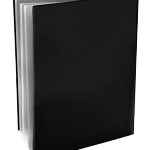 Ultra Pro - 10 Pack, Black 2-Pocket Folders with Clear Outside Pockets and 4 Pages