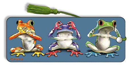 3D Royce Bookmark - No Evil Frogs - by Artgame