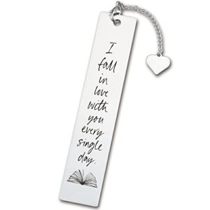 i tall in love funny inspirational bookmark gifts for women, bookmarks for daughter bookworm sister girl book friend sister gifts friendship gifts