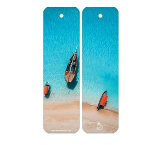 60 pcs Ocean Design Bookmark- Inspiration, Encouraging, Positive, Teaching Bookmarks Bulk.Unique Gift- (Ocean)