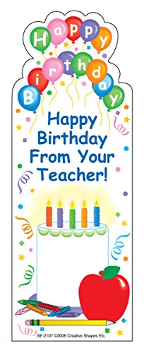 Birthday "From Your Teacher" Bookmarks