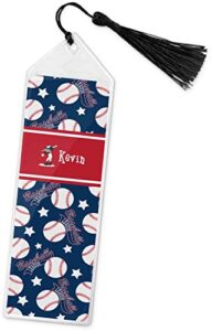 baseball book mark w/tassel (personalized)