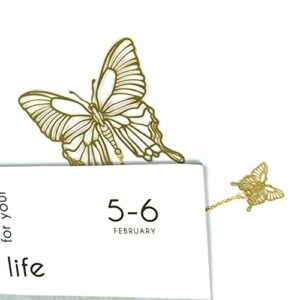 Metal Butterfly Bookmark for Teachers, Women, Book Marks Mothers Day, Christmas, Valentine's Day Gifts for Women, Girls, Readers, Book Lovers