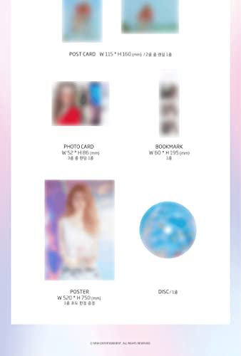 Chungha - [Blooming Blue]3rd Mini Album CD+82p Booklet+1p Post+Card+Bookmark K-POP Sealed