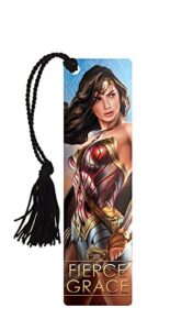 dc comics wonder woman movie (fierce grace) bookmark with tassel