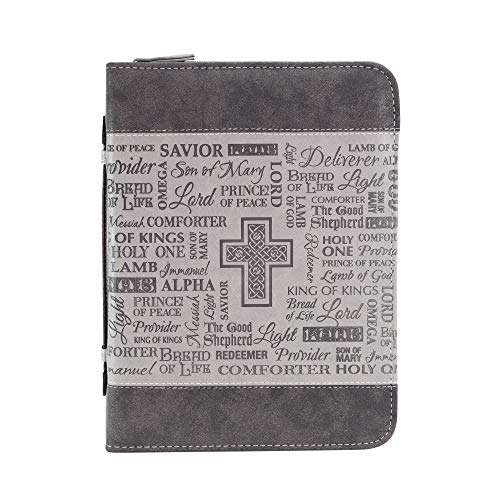 Divinity Boutique Bible Business Report Cover (25716) | 8.25" x 5.50" x 1", Black/Gray, Medium