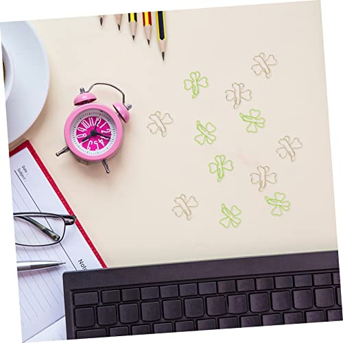 NOLITOY 45 Pcs Clover Paper Clip Metal Folder Colored Paper Clips Photo Binder Rustproof Paper Bookmark Clips Decorative Paper Clips Creative Paper Clip Note Clips Bookmark Clips Gift Mini