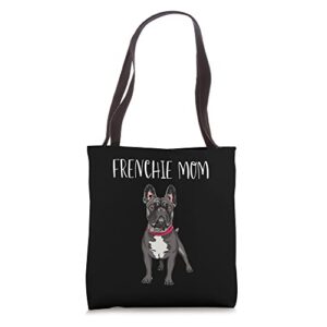 frenchie mom black french bulldog mother funny women gift tote bag