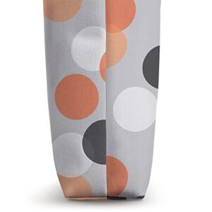 Aesthetic Dot Pattern in Black, Orange and Gray Tote Bag