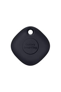 samsung galaxy smarttag 2021 bluetooth tracker & item locator for keys, wallets, luggage, pets and more (1 pack), black