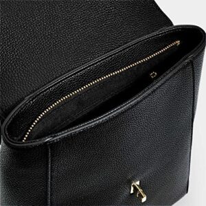 KATIE LOXTON Dani Womens Vegan Leather Convertible Strap Top Handle Handbag Purse Backpack Black