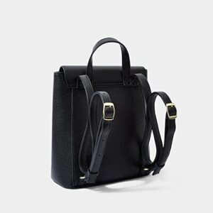 KATIE LOXTON Dani Womens Vegan Leather Convertible Strap Top Handle Handbag Purse Backpack Black