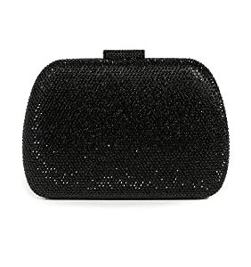 Serpui Marie Women's Angel Clutch, Black Jet, One Size