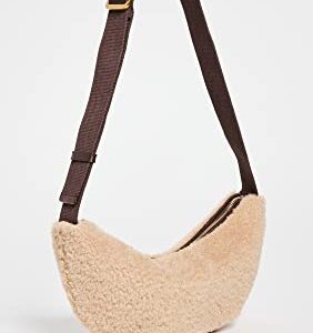 Loeffler Randall Women's Jillian Soft Crossbody Pouch, Timber/Natural, Tan, One Size